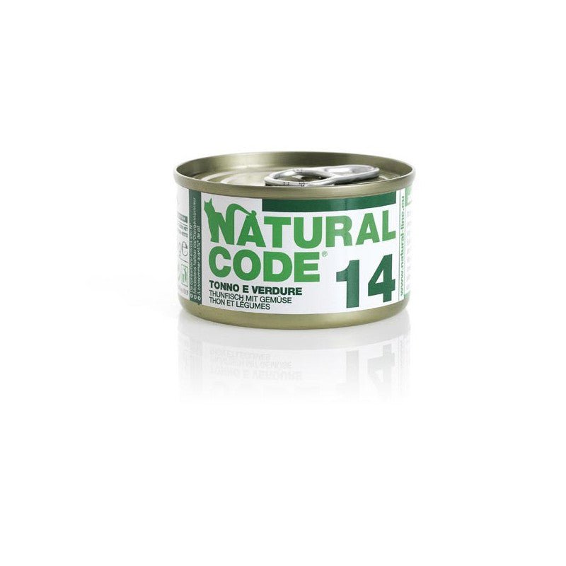 Natural Code Gatto 14 Tonno e Verdure 85 gr – HobbyZoo Nocera